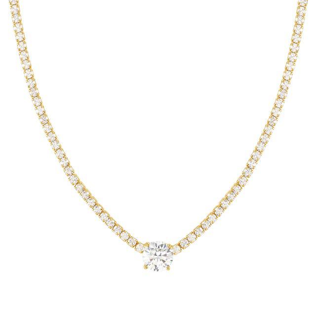Nomination Chic&Charm Necklace, White Cubic Zirconia, Gold