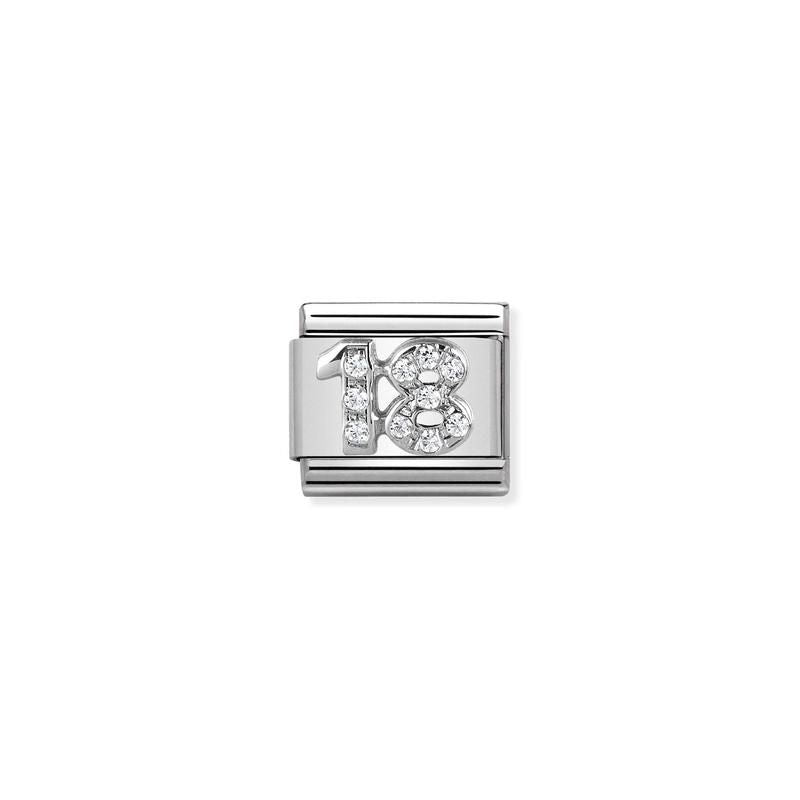 Nomination-Composable-Link-Number-18-Cubic-Zirconia-Silver_1200x1200 ...