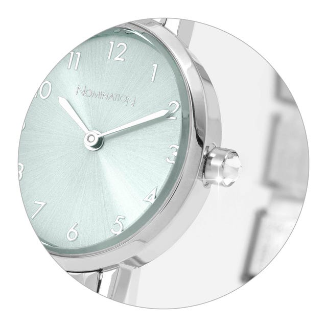 Nomination-Composable-Paris-Watch-Green-Oval-Cubic-Zirconia-Stainless ...