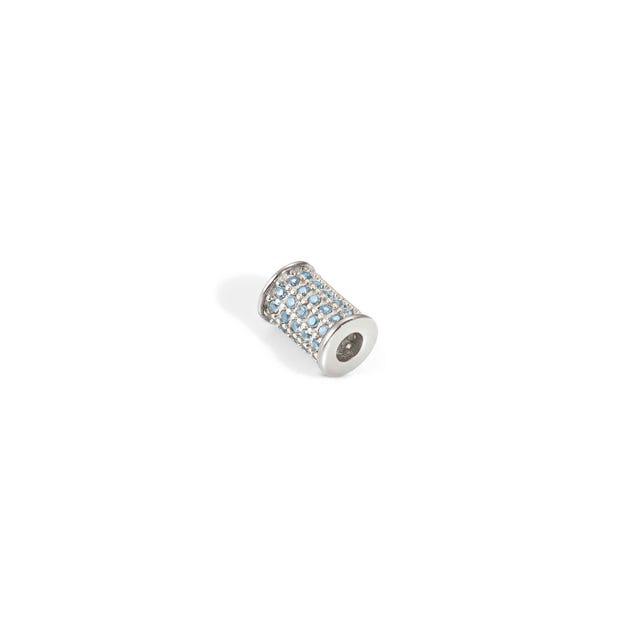 Nomination SeiMia Elegance Spacer Tube, Light Blue Cubic Zirconia ...
